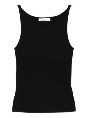 LISA YANG Lynette Ribbed Cashmere Top