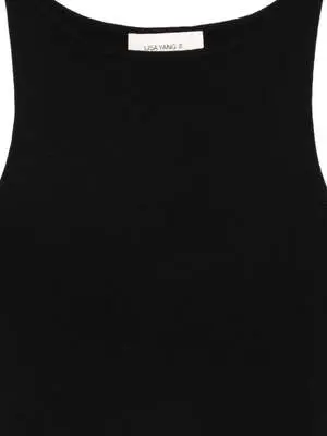 LISA YANG Lynette Ribbed Cashmere Top