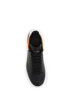 Alexander McQueen Leather Sneakers With Platform Sole - Black