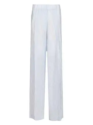 Dries Van Noten Striped Wide-leg Trousers - Blue