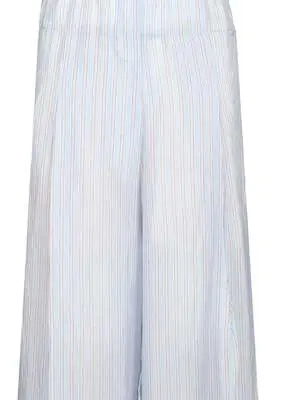 Dries Van Noten Striped Wide-leg Trousers - Blue