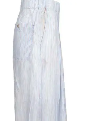 Dries Van Noten Striped Wide-leg Trousers - Blue