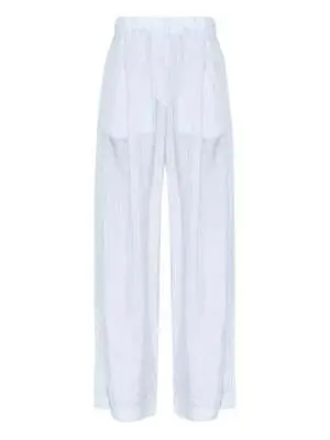 Dries Van Noten Striped Wide-leg Trousers - Blue