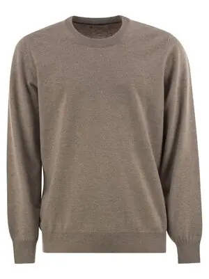 Brunello Cucinelli Pure Cashmere Crew Neck Sweater - Multicolor