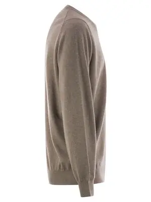 Brunello Cucinelli Pure Cashmere Crew Neck Sweater - Multicolor