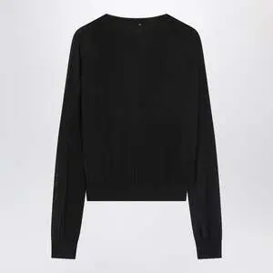 Sportmax Wool V-neck Cardigan With Logoed Buttons