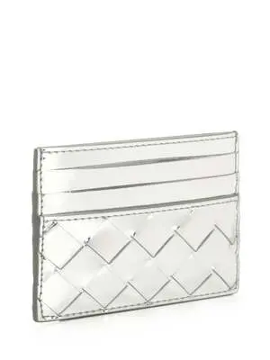 Bottega Veneta Laminated Leather Card Holder