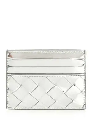 Bottega Veneta Laminated Leather Card Holder