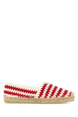 Prada Two-tone Crochet Espadrilles - Multicolor
