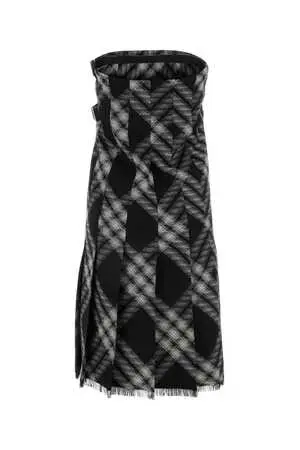 Burberry Embroidered Wool Dress
