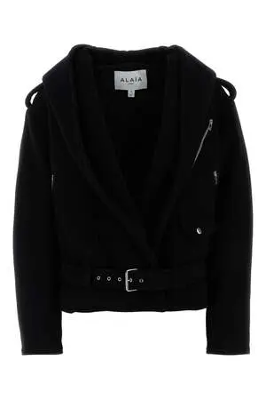 Alaïa ALAIA Hooded Biker Jacket Multicolor