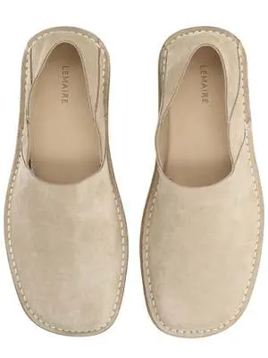 LEMAIRE Slip-on Moccasins - Cream