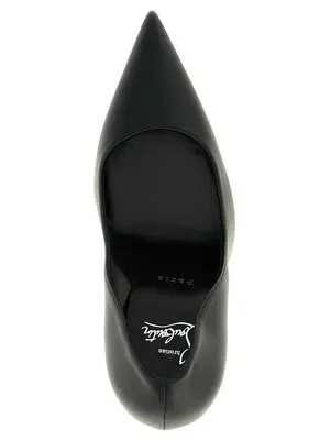 CHRISTIAN LOUBOUTIN Miss Z Nappa Leather Pointed-toe Stiletto Pumps - Black