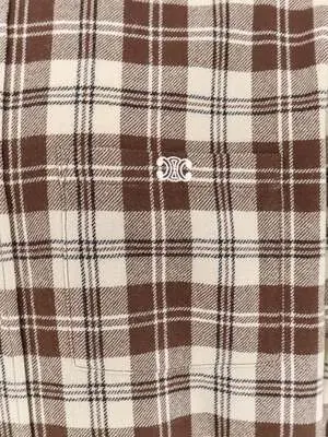Celine Madras Wool Shirt