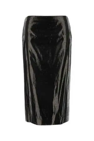 Alexander McQueen Canvas Skirt - Black