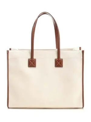 Burberry Medium Freya Tote Bag - Cream