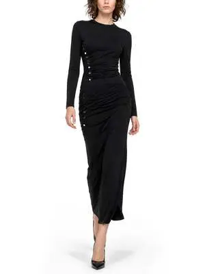 Rabanne Button Detail Top - Black