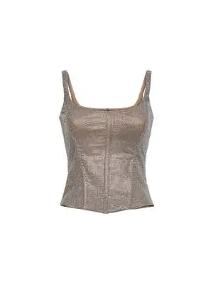 Women's Crystal Embellished Evening Tank Tops