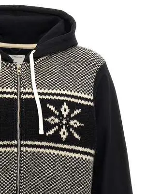 Junya Watanabe Zip Up Jacquard Hoodie