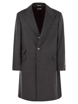 Brunello Cucinelli Wool And Cashmere Coat - Multicolor