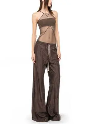 Rick Owens Asymmetrical Mesh Top - Multicolor
