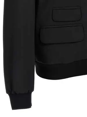 Dsquared2 Worsted Wool Cardigan With Logo Embroidery