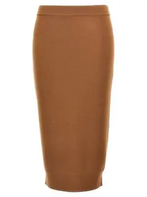 Saint Laurent Wool Knit Pencil Skirt