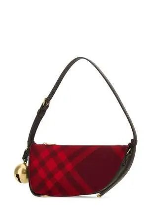 Burberry Embroidered Canvas Mini Shield Shoulder Bag - Multicolor