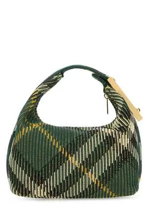 Burberry Embroidered Nylon Mini Peg Handbag - Multicolor