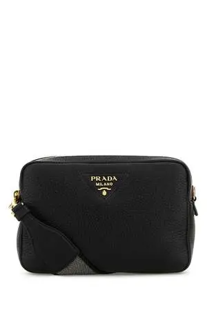 Prada Leather Crossbody Bag - Black