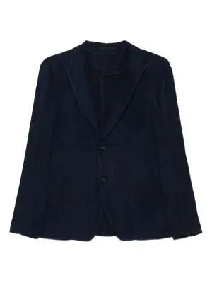 Giorgio Armani Dark Blue Cupro Blazer
