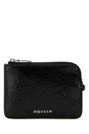 Alexander McQueen Leather Card Holder - Black