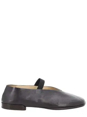 LEMAIRE LEMAIRE Ballerina Glove Leather Flats Brown