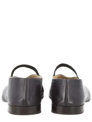 LEMAIRE Ballerina Glove Leather Flats - Brown