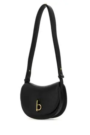 Burberry Leather Mini Rocking Horse Shoulder Bag - Black