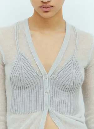 DIESEL® M-arina Lightweight Knit Cardigan With Bralet Panel