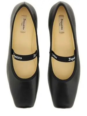 Repetto Ballerina Lisbeth Leather Flats - Black