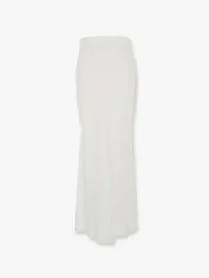 Brunello Cucinelli Satin Long Skirt - Multicolor