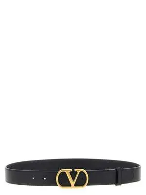 Valentino Garavani Vlogo Signature Belt - Black