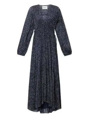 Isabel Marant Étoile Briane Long Printed Dress - Blue
