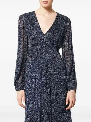 Isabel Marant Étoile Briane Long Printed Dress - Blue