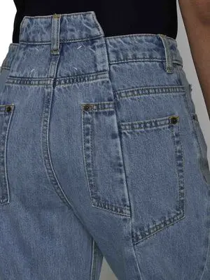 MAISON MARGIELA Wide-leg Paneled Jeans - Multicolor
