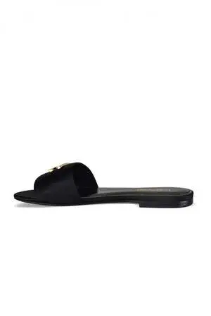 TOM FORD Embossed Logo Leather Slides