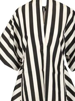 Jacquemus Asymmetrical Striped Cape Effect Tunic - Multicolor