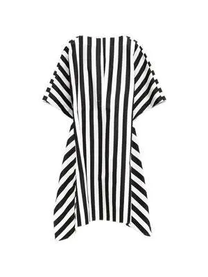 Jacquemus Asymmetrical Striped Cape Effect Tunic - Multicolor