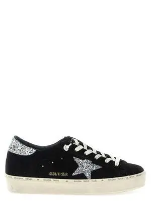 GOLDEN GOOSE Hi Star Classic Sneakers With Glitter Accents - Black