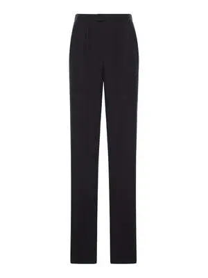 Saint Laurent Habotai Silk Pants
