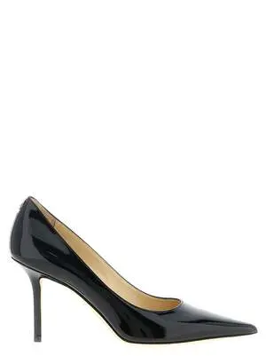 JIMMY CHOO Love 85 Patent Leather Pumps - Black