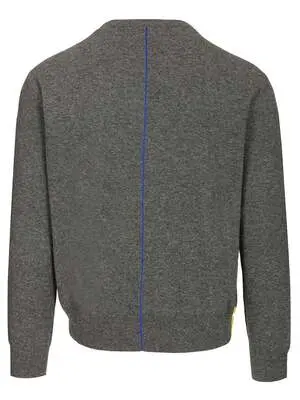 Loewe Midweight Wool Sweater With Two-tone Intarsia Detail