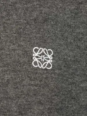 Loewe Midweight Wool Sweater With Two-tone Intarsia Detail
